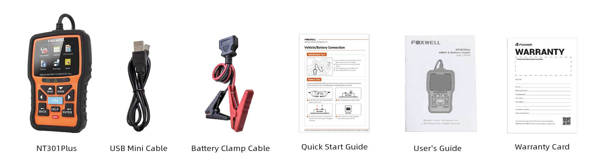 CAN OBDII/EOBD Code Reader & Battery Tester_Foxwell